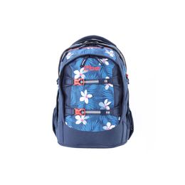 Schulrucksack 2be Gr. B: 23 cm, blau (blau, mehrfarbig) Kinder Rucksäcke Schulrucksäcke mit reflektierenden Elementen