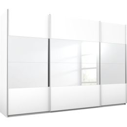 Schwebetürenschrank Rauch "Quadra" Schränke Gr. B/H/T: 315 cm x 210 cm x 62 cm, 3 St., weiß (weiß, spiegel) Schranksysteme und Schrankserien mit Spiegelelementen