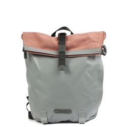 Laptoprucksack 7CLOUDS "Dwars 7.4" Gr. B/H/T: 28 cm x 37 cm x 11 cm, grau (grau, lachs) Rucksäcke mit recyceltem PET