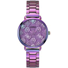 Quarzuhr Guess "SUGARPLUM" Armbanduhren bunt Damen Quarzuhren Armbanduhr, Damenuhr