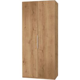 Kleiderschrank wimex "Level by fresh to go" Schränke Gr. B/H/T: 100 cm x 216 cm x 58 cm, 2 St., braun (plankeneichefarben) ohne Schubladen