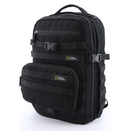 Cityrucksack National Geographic "Milestone" Gr. B: 31 cm, schwarz Rucksäcke mit vielen Fächern