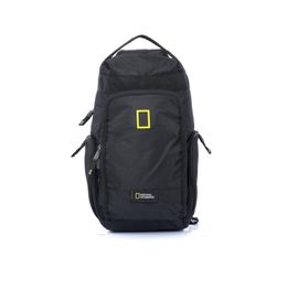 Cityrucksack National Geographic "Recovery" Gr. B: 14 cm, schwarz Rucksäcke mit RFID-Reißverschlusstasche