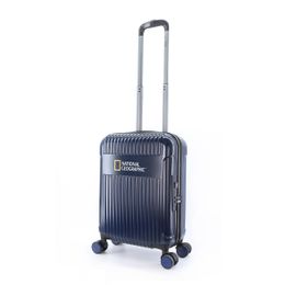 Koffer National Geographic "Transit" Gr. B/H/T: 38 cm x 55 cm x 20 cm, blau Koffer Trolleys mit arretierbarem Trolleysystem