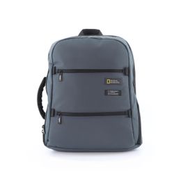 Cityrucksack National Geographic "Mutation" Gr. B: 16 cm, grau Rucksäcke aus recyceltem Material