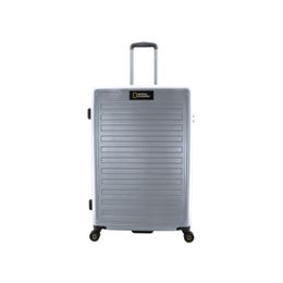 Koffer National Geographic "CRUISE" Gr. B/H/T: 52.00 cm x 78.00 cm x 28.00 cm, silberfarben Koffer Trolleys Hergestellt aus Polycarbonat