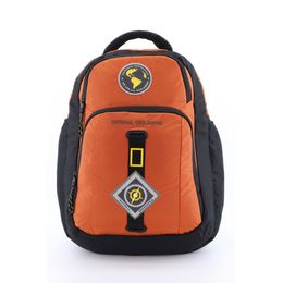 Cityrucksack National Geographic Gr. B: 32.5 cm, schwarz (orange, schwarz) Rucksäcke in tollem Design