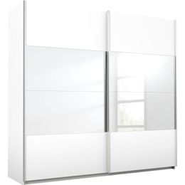 Schwebetürenschrank Rauch "Quadra" Schränke Gr. B/H/T: 226 cm x 210 cm x 62 cm, 2 St., weiß (weiß, spiegel) Schranksysteme und Schrankserien mit Spiegelelementen