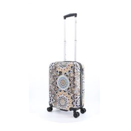 Koffer Saxoline "Mosaic" Gr. B/H/T: 36 cm x 55 cm x 20 cm, bunt (mehrfarbig) Koffer Trolleys mit stylischem Mosaik-Print