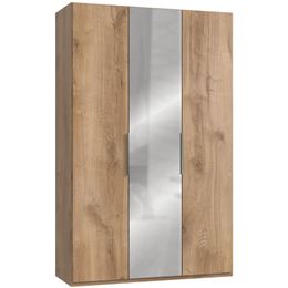 Kleiderschrank wimex "Level by fresh to go" Schränke Gr. B/H/T: 150cm x 236cm x 58cm, 3 St., braun (plankeneichefarben) mit Spiegeltüren