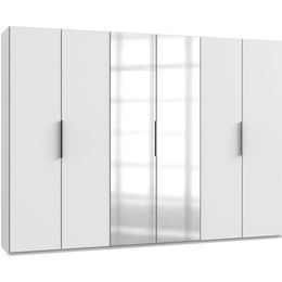 Kleiderschrank wimex "Level by fresh to go" Schränke Gr. B/H/T: 300 cm x 216 cm x 58 cm, 6 St., weiß mit Spiegeltüren