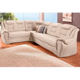 Sit & More Ecksofa SIT & MORE "Bellevue L-Form", beige (natur), B:265cm H:94cm T:215cm, PRIMABELLE-Microfaser (100% Polyester);SOFTLUX-Kunstleder;Luxus-NaturLEDER, Sofas, Ecksofa, wahlweise mit Bettfunktion