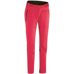 Fahrradhose Gonso "SKARN LIGHT W" Gr. 50, Normalgrößen, pink (neonpink) Damen Hosen lange Radhose, Softshell-Hose mit Ventilation am Innenbein