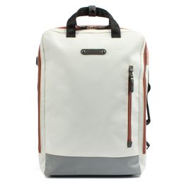 Laptoprucksack 7CLOUDS "Agal 7.2 M" Gr. B/H/T: 30 cm x 40 cm x 13 cm, rosa (weiß, grau, lachs) Rucksäcke Taschen mit recyceltem PET