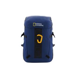 Cityrucksack National Geographic "EXPLORER III" Gr. B: 30.00 cm, blau Rucksäcke aus recycelten PET-Flaschen