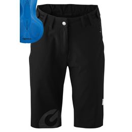 Fahrradhose Gonso "Sitivo Shorts W" Gr. 36, Normalgrößen, blau Damen Hosen Bikeshorts mit innovativem Sitzpolsterkonzept