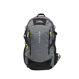 Cityrucksack National Geographic "Destination" Gr. B: 33.50 cm, grau Rucksäcke mit Reißverschluss