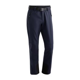 Funktionshose Maier Sports "Tech Pants M" Gr. 94, Langgrößen, blau (dunkelblau) Herren Hosen Warme Softshellhose, winddicht, elastisch