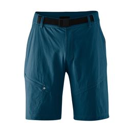 Fahrradhose Gonso "Arico 0" Gr. M, Normalgrößen, blau (dunkelblau) Herren Hosen kurze Radhose mit Sitzpolster, wasserabweisend, inkl. Gürtel