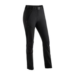 Funktionshose Maier Sports "Lana" Gr. 68, Langgrößen, schwarz Damen Hosen Outdoorhose, Hose mit 3 geräumigen Taschen, Wanderhose