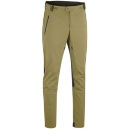 Fahrradhose Gonso "SKARN LIGHT M" Gr. XL, Normalgrößen, grün (olivgrün) Herren Hosen lange Radhose, Softshell-Hose mit Ventilation am Innenbein