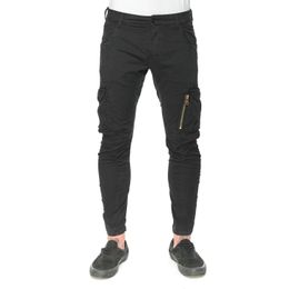 Cargohose Le Temps Des Cerises "ALBAN" Gr. 30, US-Größen, schwarz Herren Hosen in klassischem Design