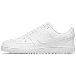 Sneaker Nike Sportswear "COURT VISION LOW NEXT NATURE", Gr. 45,5, weiß (weiß, weiß, weiß), Synthetik, sportlich, Schuhe, Design auf den Spuren des Air Force 1