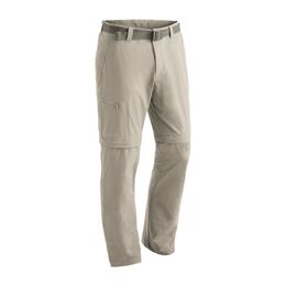 Funktionshose Maier Sports "Tajo" Gr. 60, Normalgrößen, beige Herren Hosen Wanderhose, zipp-off Outdoor-Hose, 4 Taschen, Regular Fit