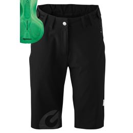 Fahrradhose Gonso "Sitivo Shorts W" Gr. 42, Normalgrößen, grün Damen Hosen Bikeshorts mit innovativem Sitzpolsterkonzept