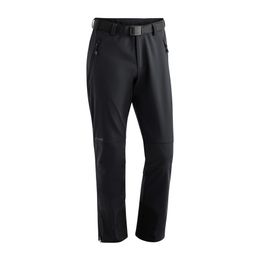 Funktionshose Maier Sports "Tech Pants M" Gr. 44, Normalgrößen, schwarz Herren Hosen Wanderhosen Warme Softshellhose, winddicht, elastisch