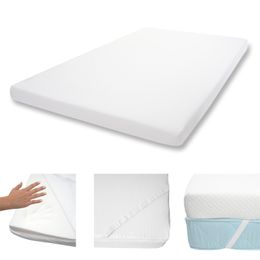 10cm Memoryfoam-Matratzentopper MCW-E63, Topper Matratzenauflage Matratzenschoner ~ 140x200cm Viscoschaum