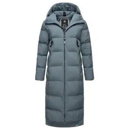 Emco Wintermantel RAGWEAR "Patrise" Gr. M (38), grau Damen Mäntel Extralanger Winter Steppmantel mit Gehschlitzen