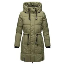 Steppmantel Navahoo "Zuckertatze XIV" Gr. XL (42), grün (olivgrün) Damen Mäntel Stylischer Winterparka mit verstellbarer Kapuze