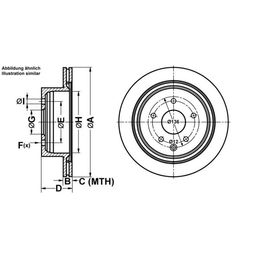 ATE Bremsscheibe 24.0116-0119.1 belüftetHinten Rechts Links für NISSAN Leaf Electric X-Trail 2.0 dCi Qashqai / +2 I 1.5 1.6 Allrad INFINITI G 35 4x4