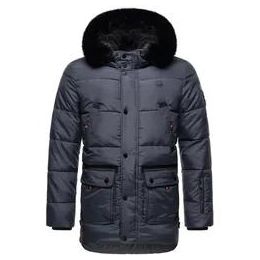 Steppjacke STONE HARBOUR "Mironoo" Gr. XL (54), blau (graublau) Herren Jacken stylische Outdoorjacke mit großer Kapuze