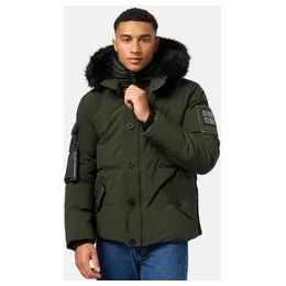 Winterjacke STONE HARBOUR "Halvaar" Gr. XL (54), grün (olivgrün) Herren Jacken stylischer Winterparka mit abnehmbarer Kapuze