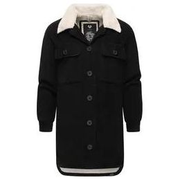 Cordjacke Ragwear "Kyoka" Gr. XL (42), schwarz Damen Jacken Stylische Jacke aus Cord mit flauschigem Innenfutter