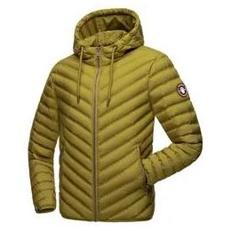 Steppjacke Navahoo "Fey-Tun" Gr. S (48), grün (moosgrün) Herren Jacken stylische Übergangsjacke mit Kapuze