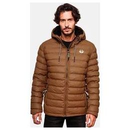 Winterjacke STONE HARBOUR "Zaharoo" Gr. S (48), braun (bronzed) Herren Jacken Wasserdichte, gesteppte Regenjacke für den Winter