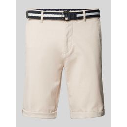 Tom Tailor Slim Fit Chino-Shorts mit Gürtel