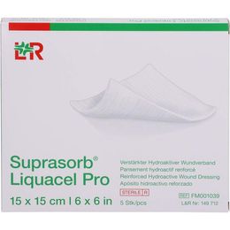 Lohmann & Rauscher Suprasorb Liquacel Pro 15x15 cm Kompressen 5 St