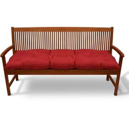 Beautissu Bankpolster Flair BKRot, 120x50x10 cm