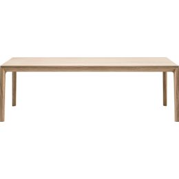 Esstisch WHITEOAK Tische Gr. B/H/T: 220 cm x 75 cm x 100 cm, braun (eiche weiß geölt, eiche geölt) Esstische rechteckig extravagantes Design in hochwertiger Qualität