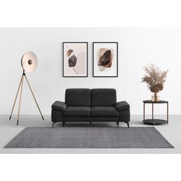 Sit & More 2-Sitzer SIT & MORE "Cabana", grau (anthrazit), B:191cm H:84cm T:123cm, 95% Polyester, 5% Polyamid, Sofas, Breite 191 cm, wahlweise mit Sitztiefen- und Kopfteilfunktion