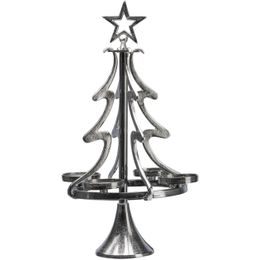 Adventsleuchter my home "Tannenbaum, Weihnachtsdeko" Kerzenhalter Gr. H: 86,00 cm, grau (anthrazit) Windlichter Laternen Kerzenständer aus Aluminium, Höhe 86 cm