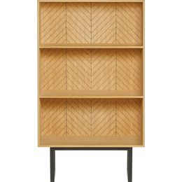 Bücherregal WOODMAN "Camden" Regale Gr. B/H/T: 90 cm x 150 cm x 32 cm, 3 St., beige (natur) Bücherregale Mit besonderem Print