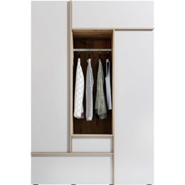 Kleiderschrank Schlafkontor "Balve" Schränke Gr. B/H/T: 135 cm x 204 cm x 59 cm, 2 St., weiß Textil-Kleiderschränke für Schlafzimmer oder Dielenbereich geeignet