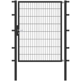 Alberts Zauneinzeltür Tore 125 cm Breite, in versch. Höhen Gr. B/H: 125 cm x 160 cm, grau (anthrazit)