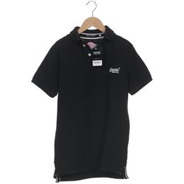 Superdry Herren Poloshirt, schwarz, Gr. 48