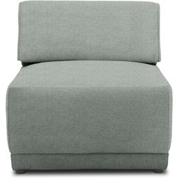 Sofaelement DOMO collection "800007", gr&uuml;n (mint), B:78cm H:77cm T:100cm, 100% Polyester, Polsterelemente, R&uuml;ckenkissen aufstellbar, unendlich erweiterbar